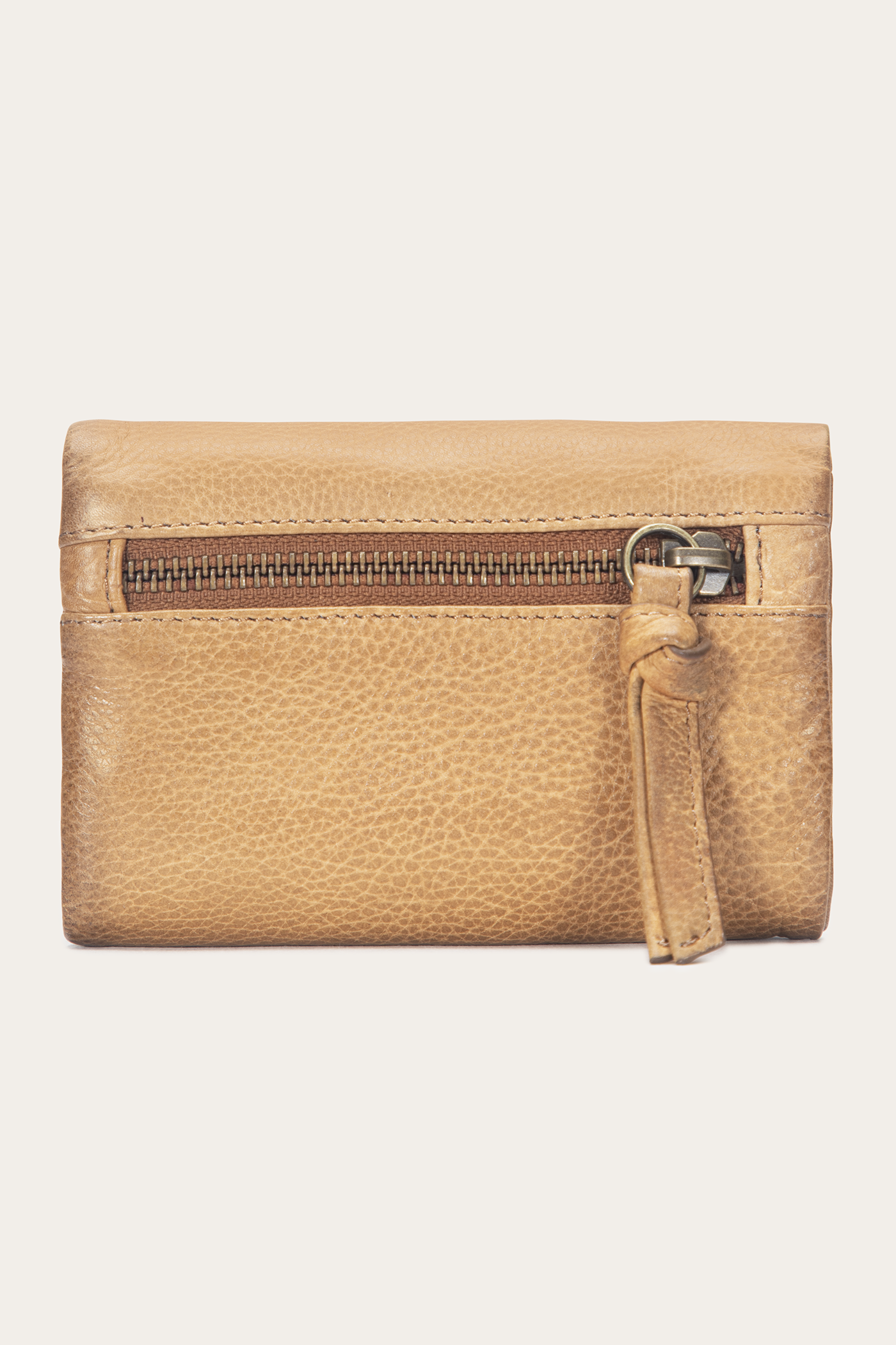 Nora Beige Small Wallet | The Frye Company