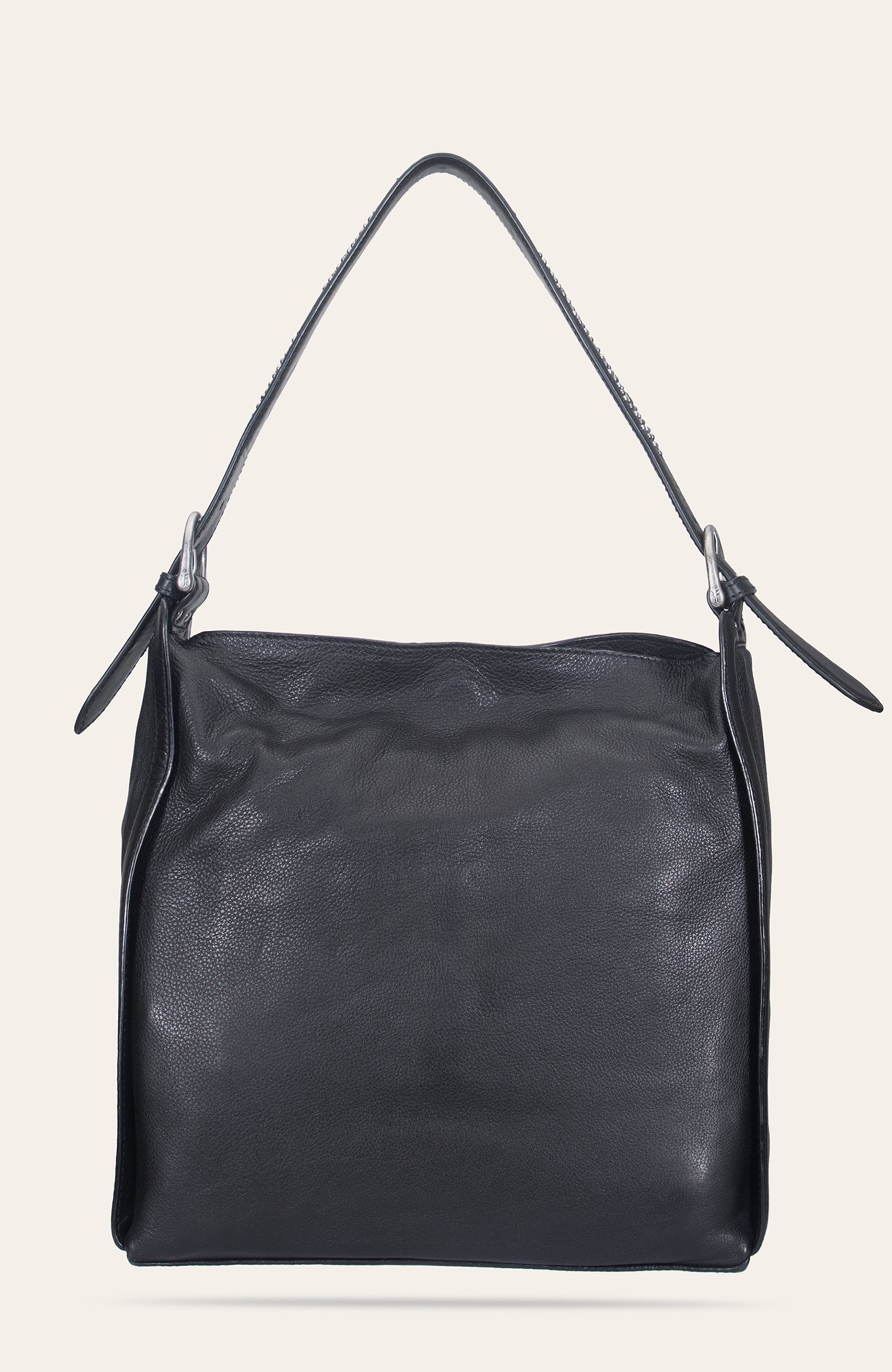 Women's Black Carla Studded Hobo Handbag | The Frye Company
