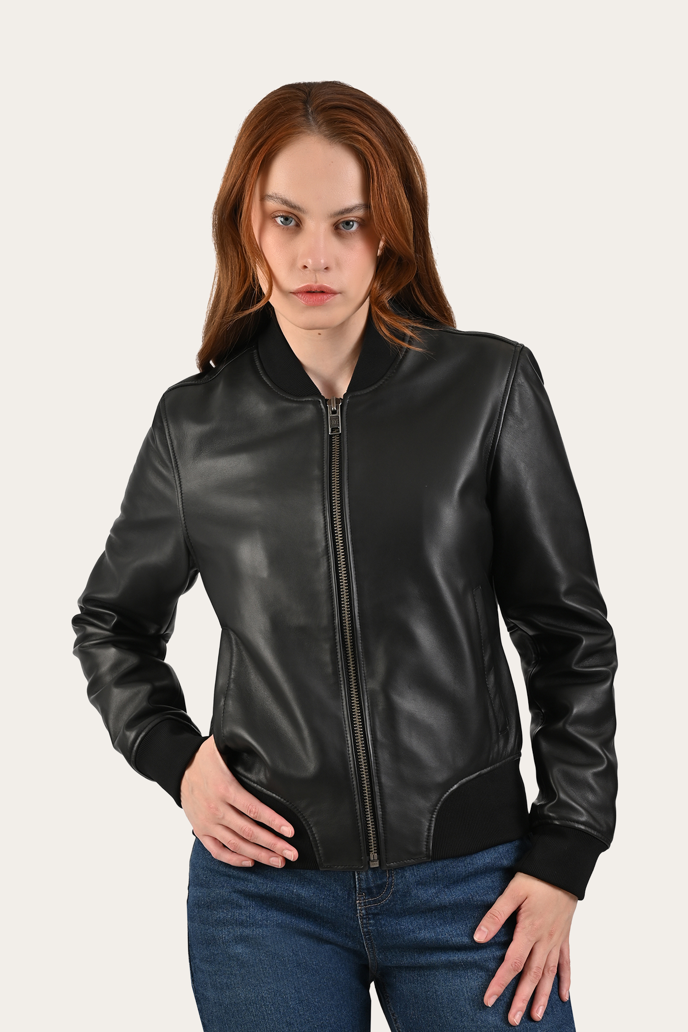 Black Bolton Bomber Jacket | The Frye Company