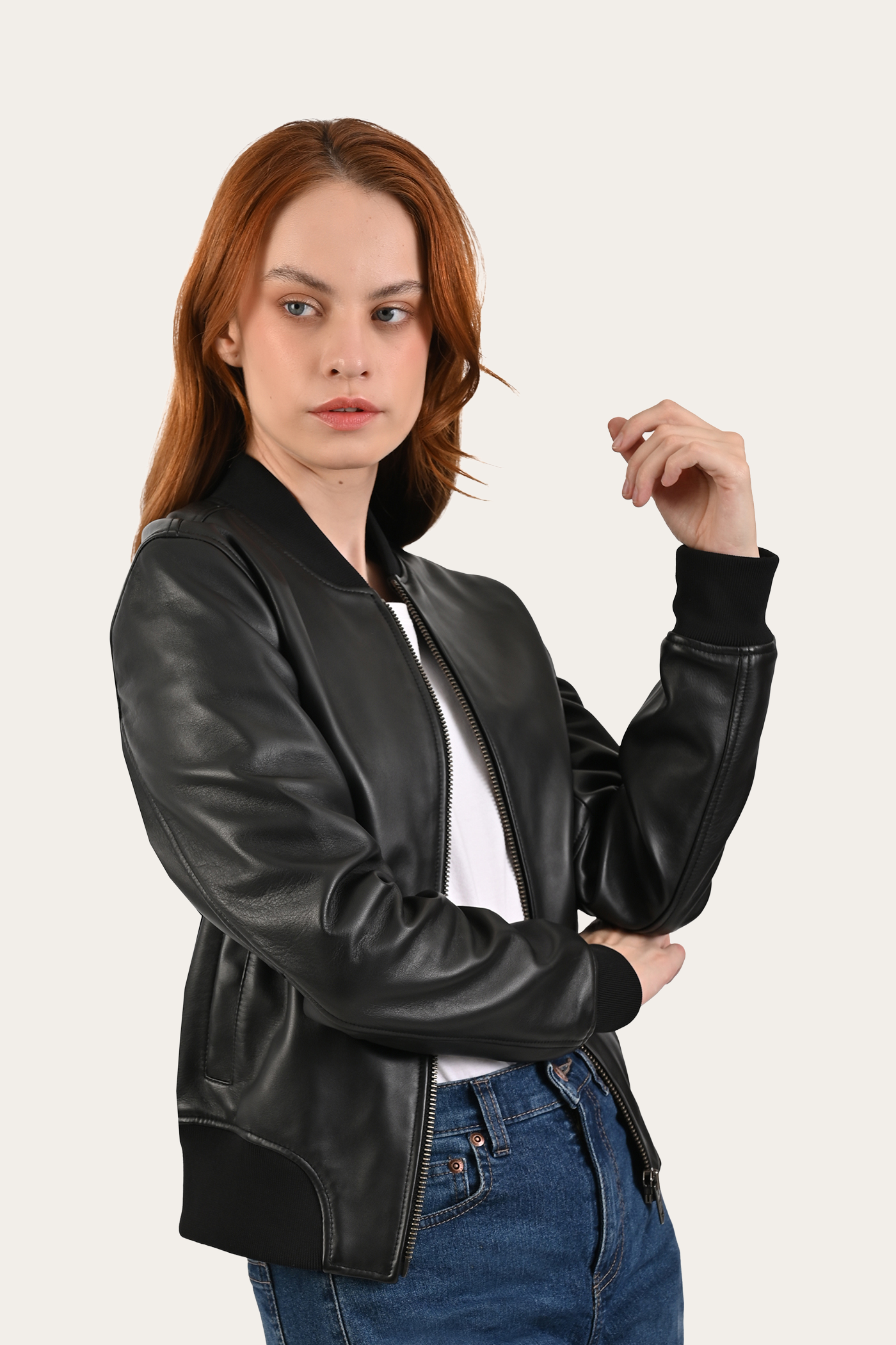 Black Bolton Bomber Jacket | The Frye Company