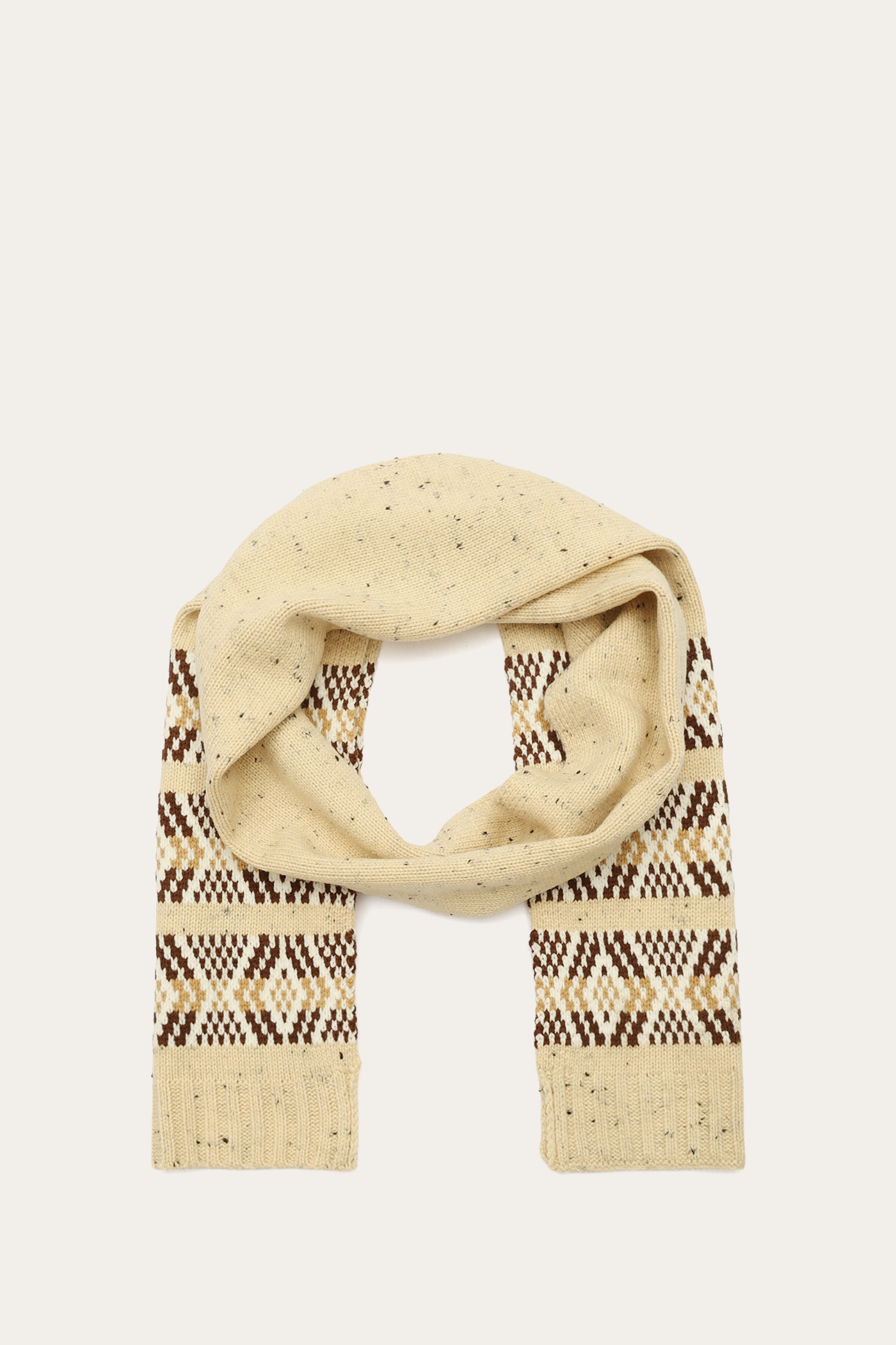 Birch Tweed Fair Isle Scarf | The Frye Company