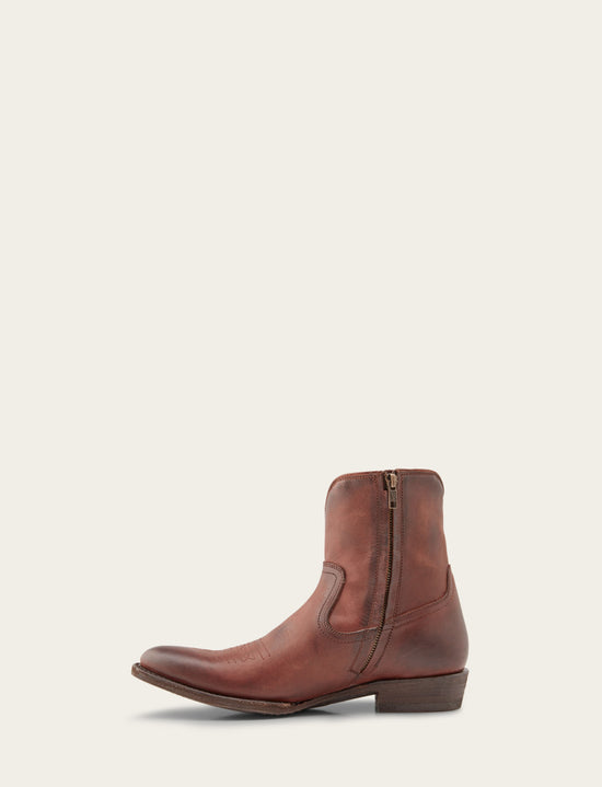 Men's Cognac Austin Inside Zip Boots | The Frye Company
