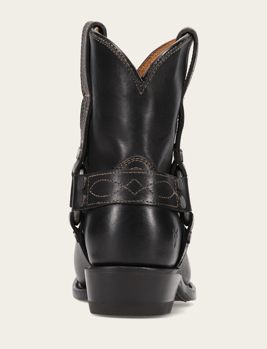 Women's Black Billy Short Harness Booties | The Frye Company