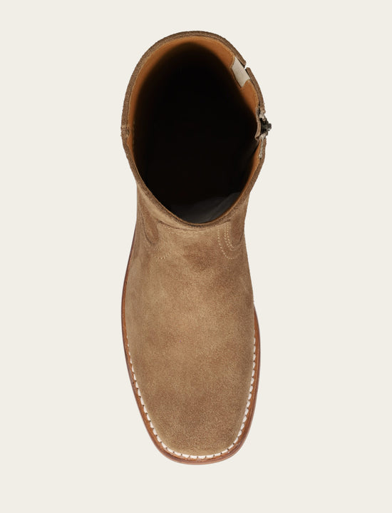 Men's Mushroom Suede Campus Inside Zip Boot | The Frye Company