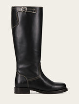 Women's Black Campus Low Heel Tall Riding Boot | The Frye Company