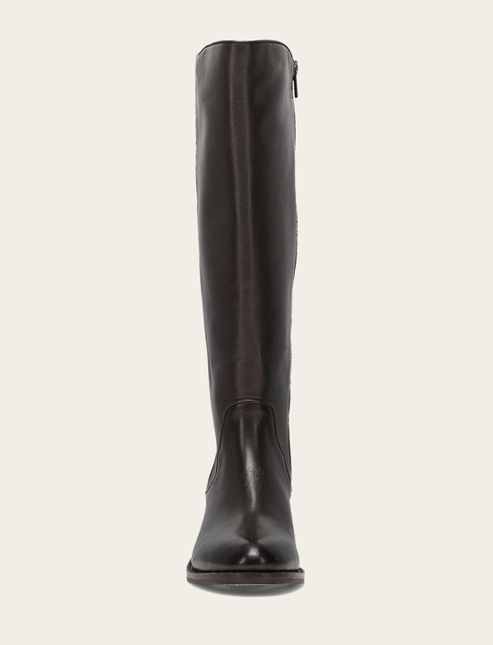 Women's Dark Brown Carson 2 Piping Tall Wide Calf Boot | The Frye Company
