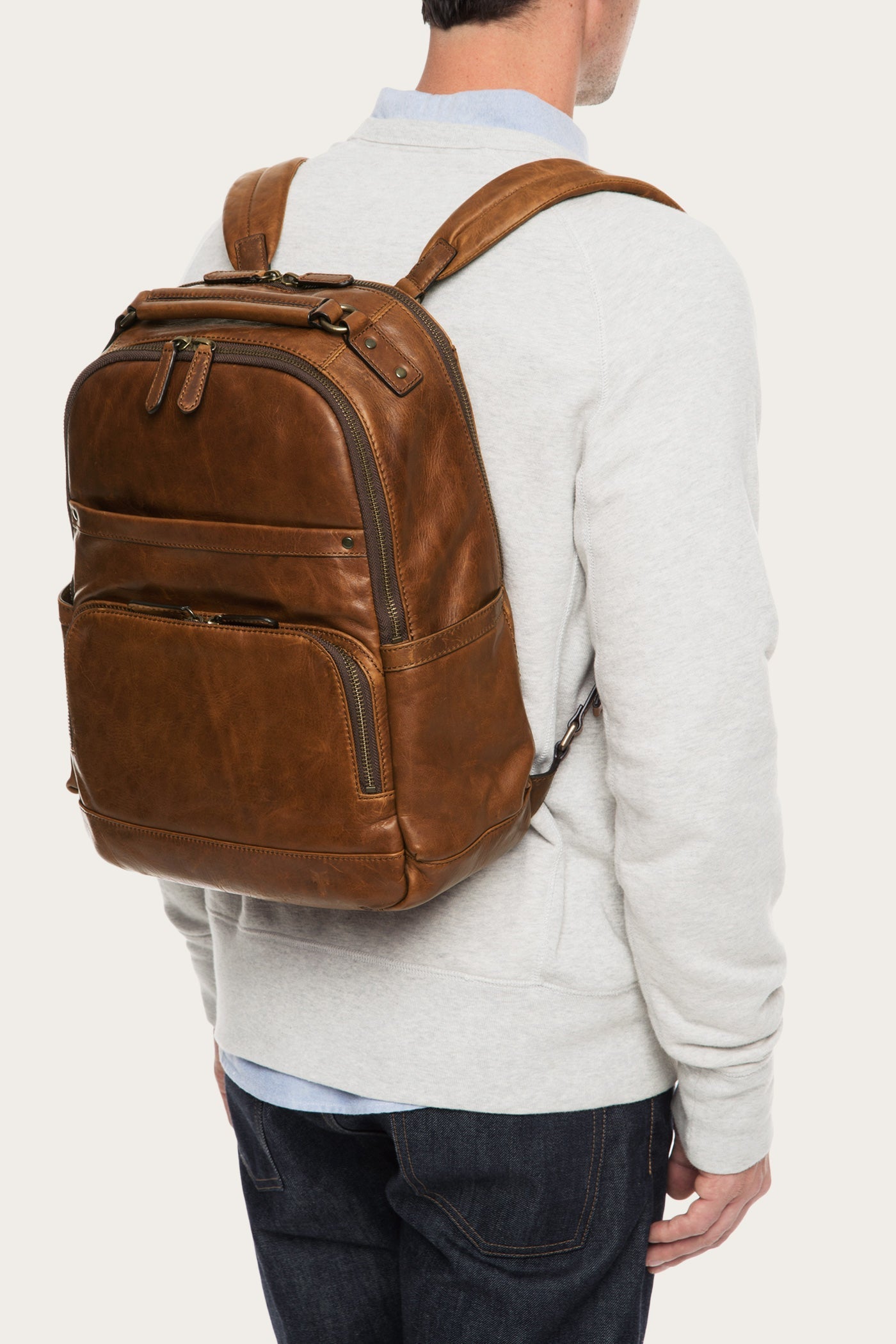Logan Cognac Backpack | The Frye Company