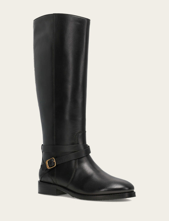 Women's Black Melissa Belted Riding Boot | The Frye Company