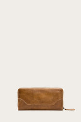 Melissa Beige Zip Wallet | The Frye Company