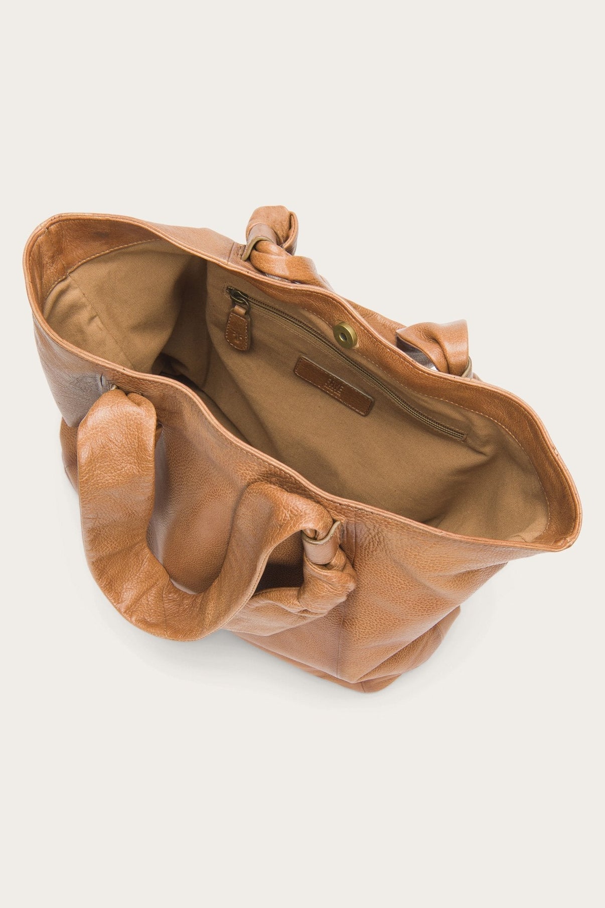 Nora Beige Knotted Tote | The Frye Company