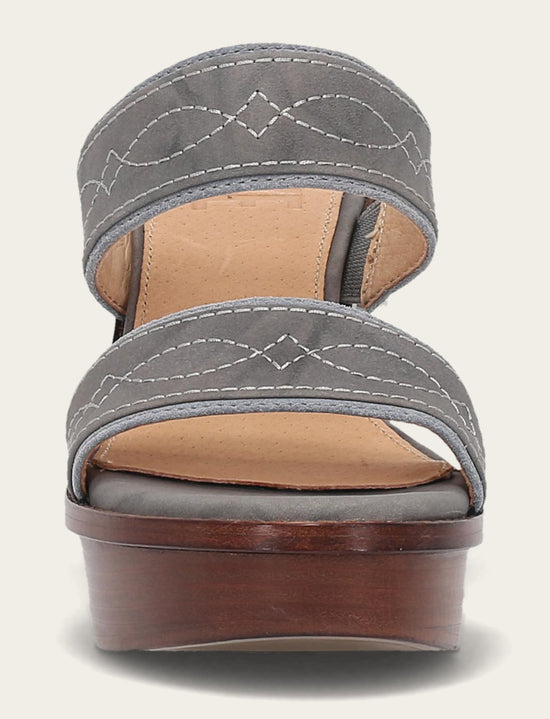 Women's Grey Sky Pipa Woodstock 2 Band Platform Sandals | The Frye Company