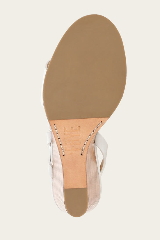 Women's White Rachel Buckle Sandals | The Frye Company
